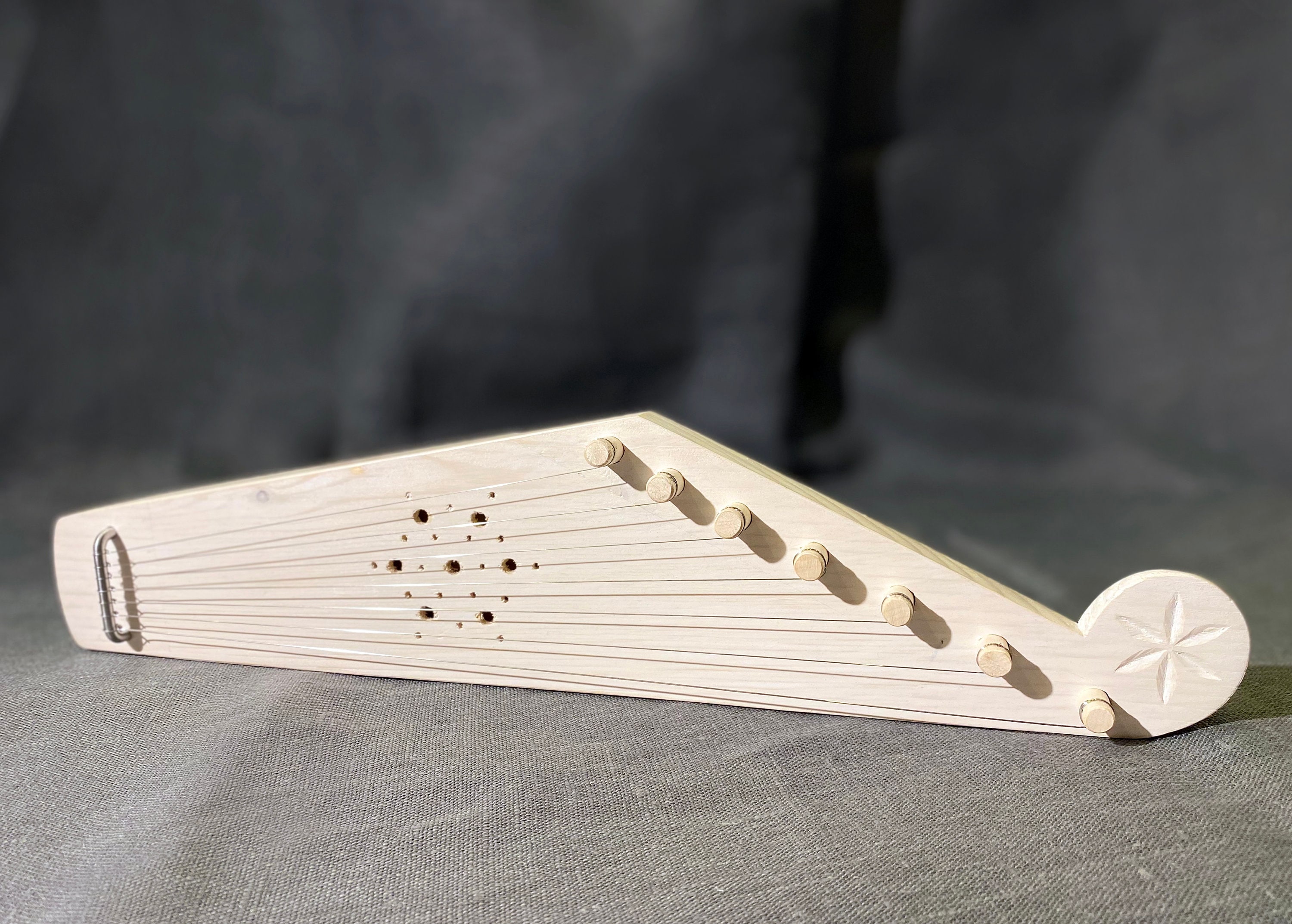 Latvian Folk Music Instrument Kokle. String Instrument With the ...