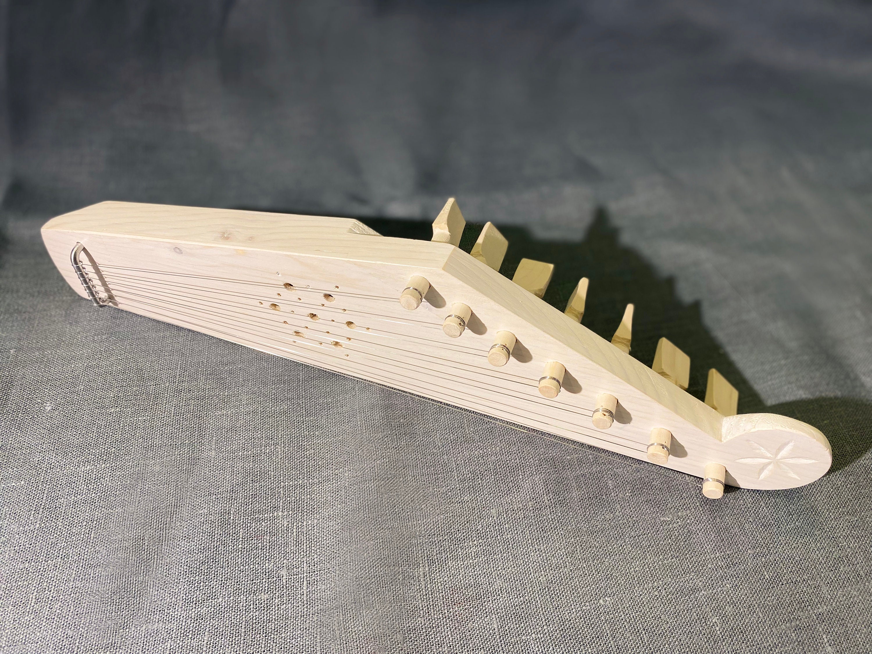 Latvian Folk Music Instrument Kokle. String Instrument With the ...