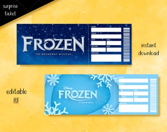 Printable Mrs Doubtfire Broadway Surprise Ticket, Musical Collectible ...