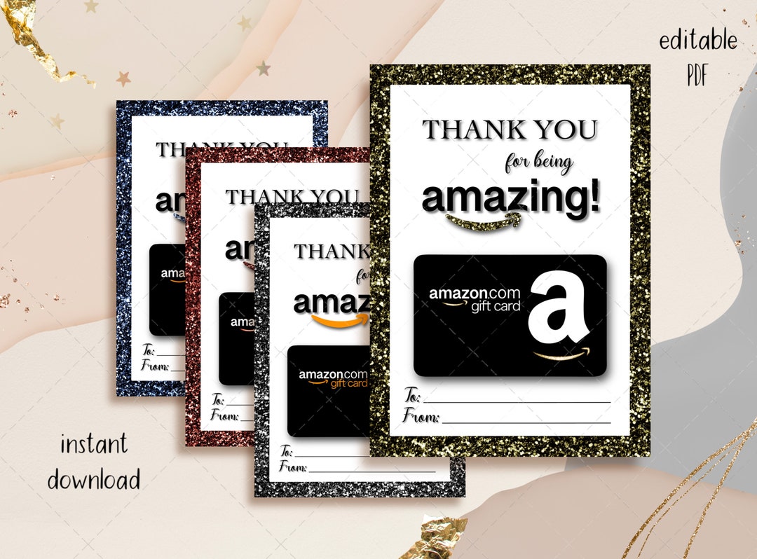 Thank You AMAZON Gift Card Holder, Teacher Gift, Teacher Appreciation ...