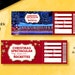 Printable Christmas Spectacular Ticket, Musical Ticket, Editable ...