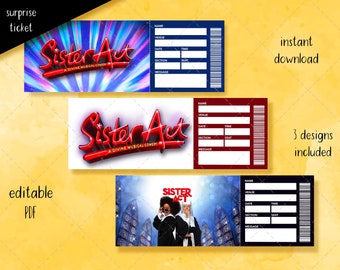 Printable CATS Surprise Ticket Musical Collectible Theater - Etsy