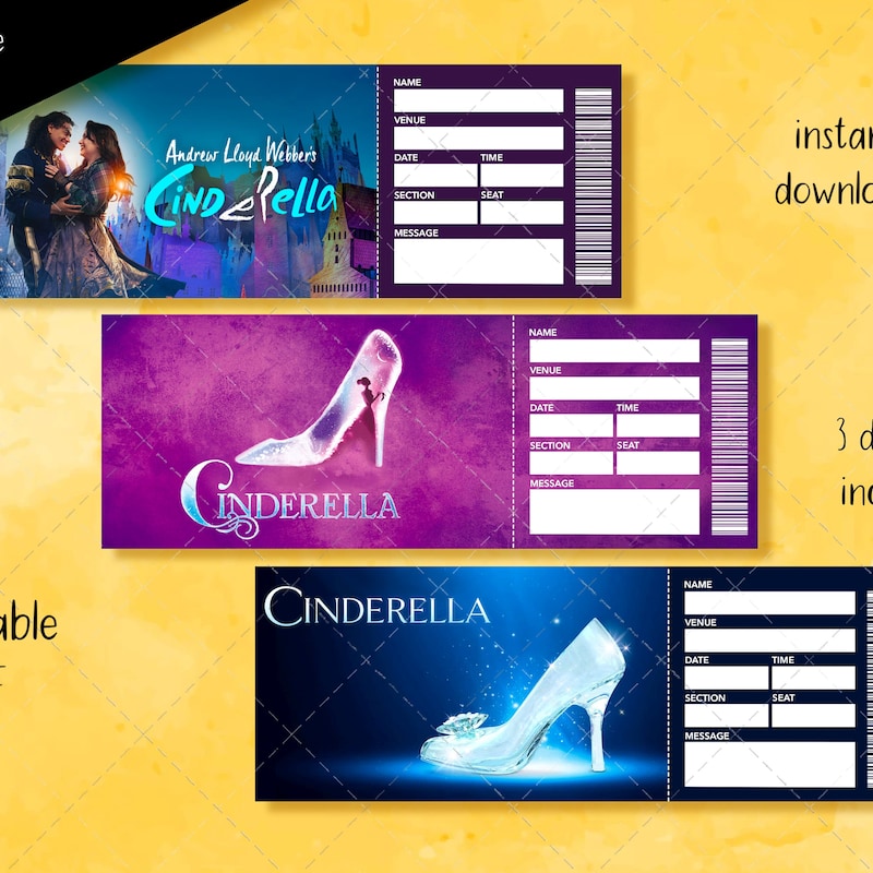 Princess Ticket to Ball - Etsy