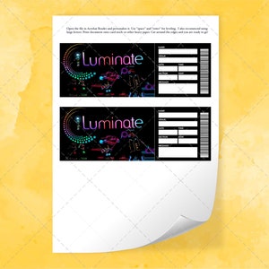 Printable Ticket, Illuminate Show, Editable Broadway Surprise Musical ...