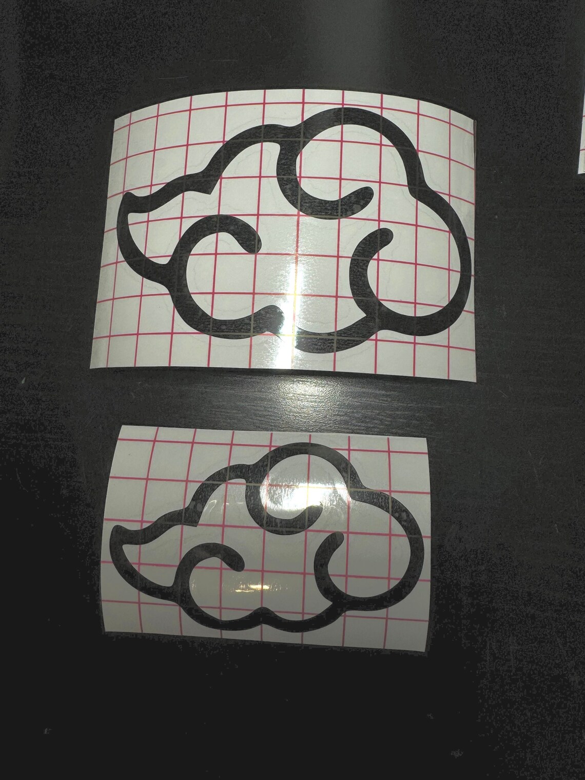 AKATSUKI CLOUD NARUTO- Naruto Vinyl Sticker 2 Pack Mate Black-stickers ...
