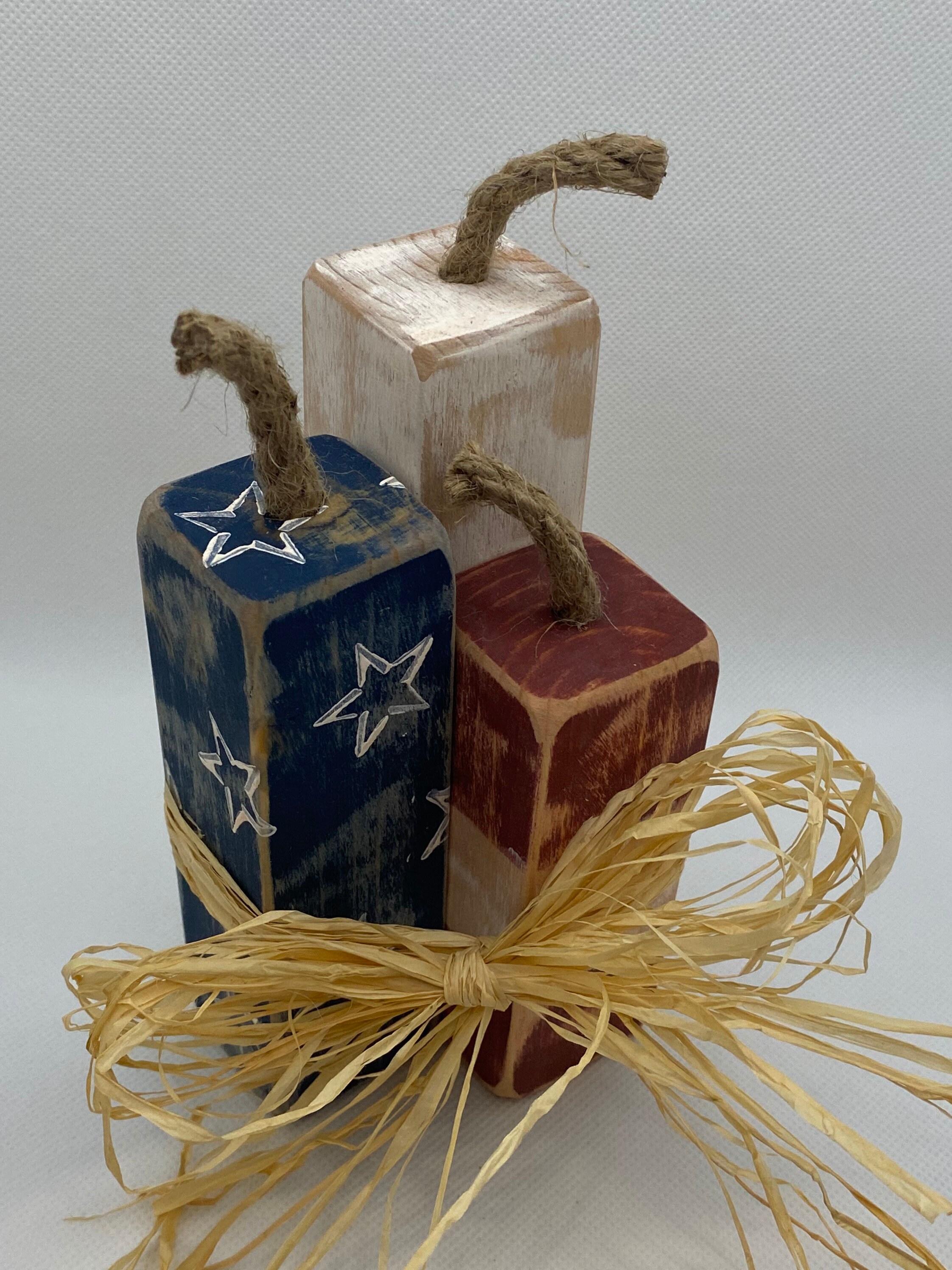 Wooden Firecrackers, 4th of July Firecrackers, Mini Wood Fireworks ...