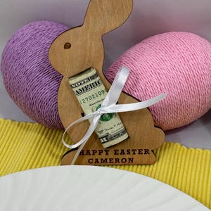 Easter Bunny Money Holder, Easter Name Place Cards, Table Name Tag ...