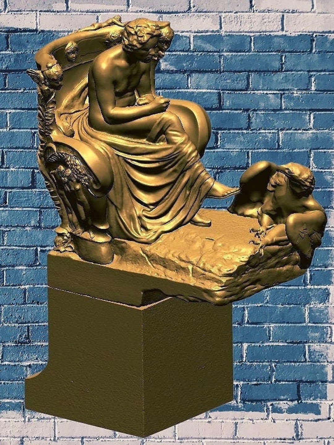 Max Klinger's Sculpture of Beethoven From 1902 3D Stl Model for Cnc and ...