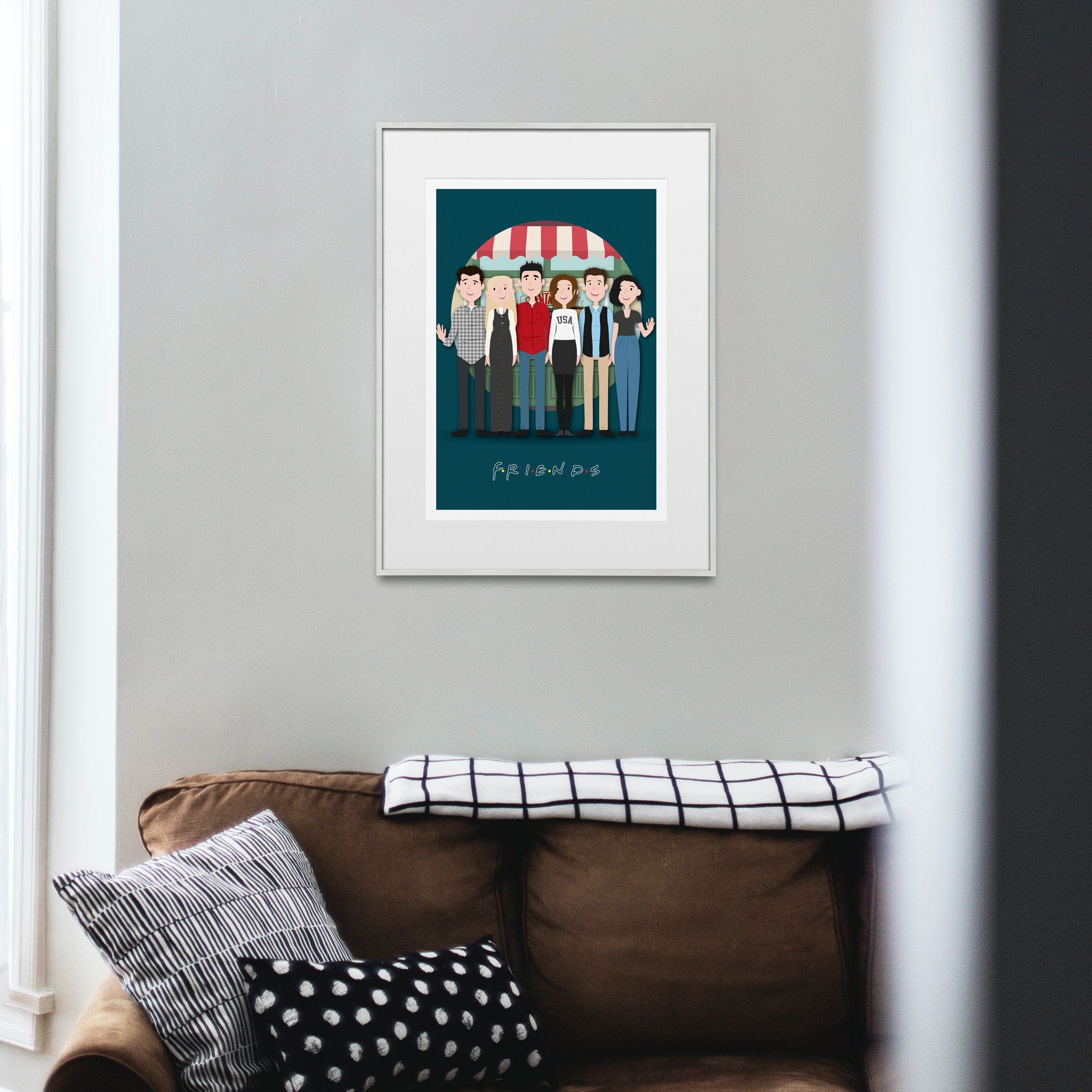 Central Perk Friends TV Show Art Print | 90's TV Shows | I'll Be There ...