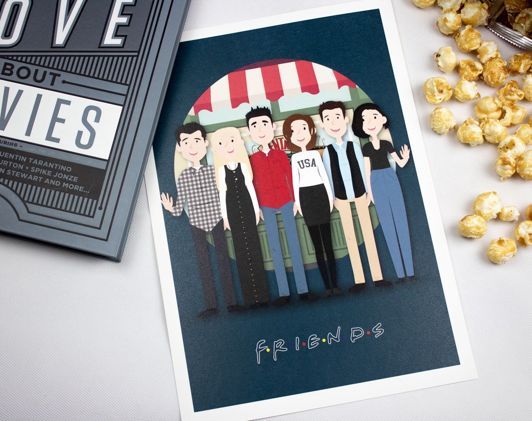 Central Perk Friends TV Show Art Print | 90's TV Shows | I'll Be There ...