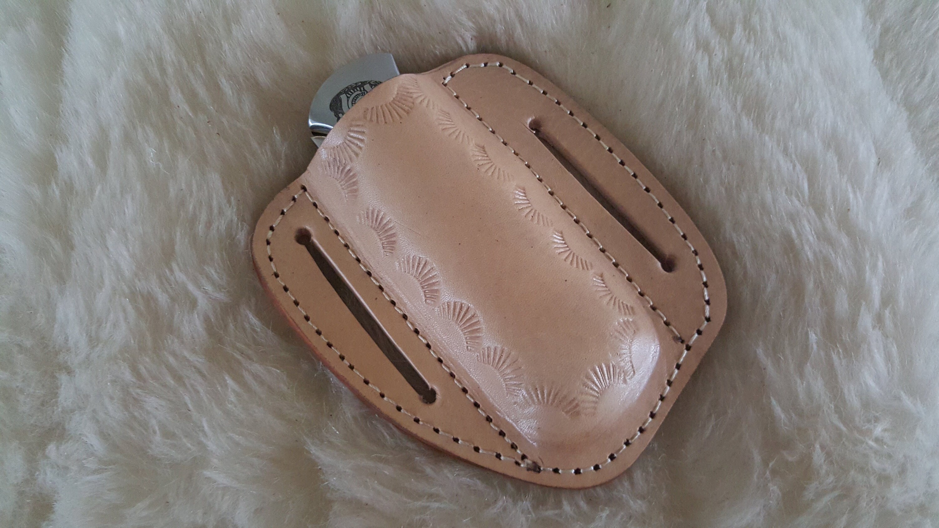 CUSTOM HANDMADE Leather Cross Draw Sheath for Pocket Knives - Etsy