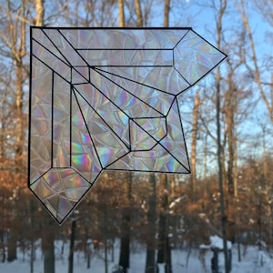 2 Crystal Corner Window Cling, Prism Rainbow Maker, Vinyl Static Cling ...