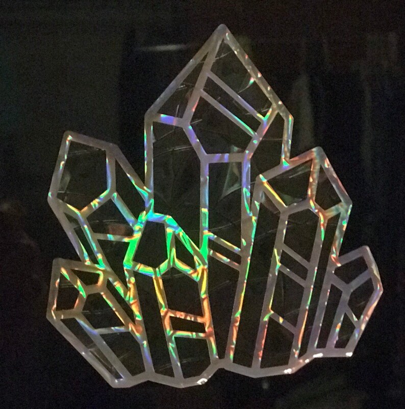 Crystal Window Cling Suncatcher Prism and Holographic Rainbow - Etsy