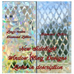 Sidelight Window Pane Decorative Border, Window Cling Suncatcher, Vinyl ...