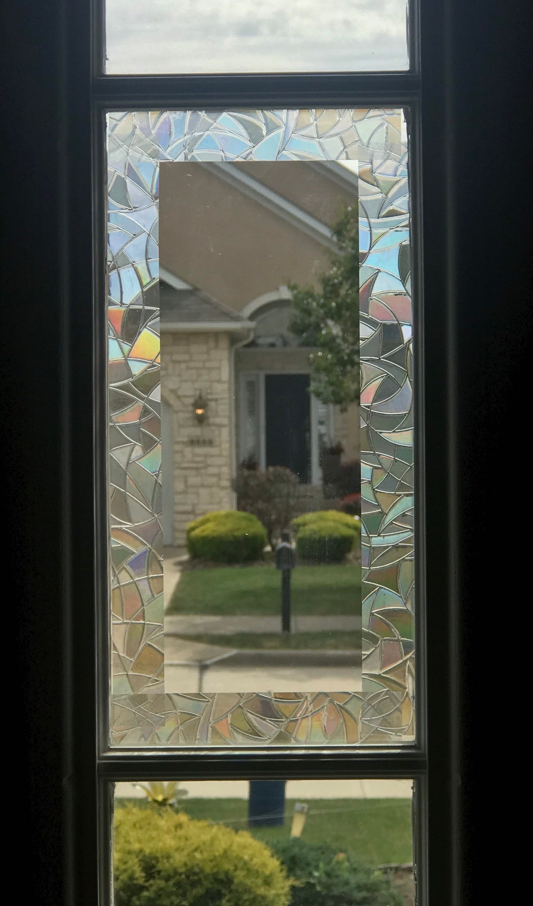 Sidelight Window Pane Decorative Border, Window Cling Suncatcher, Vinyl ...