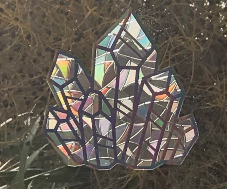 Crystal Window Cling Suncatcher Prism and Holographic Rainbow - Etsy
