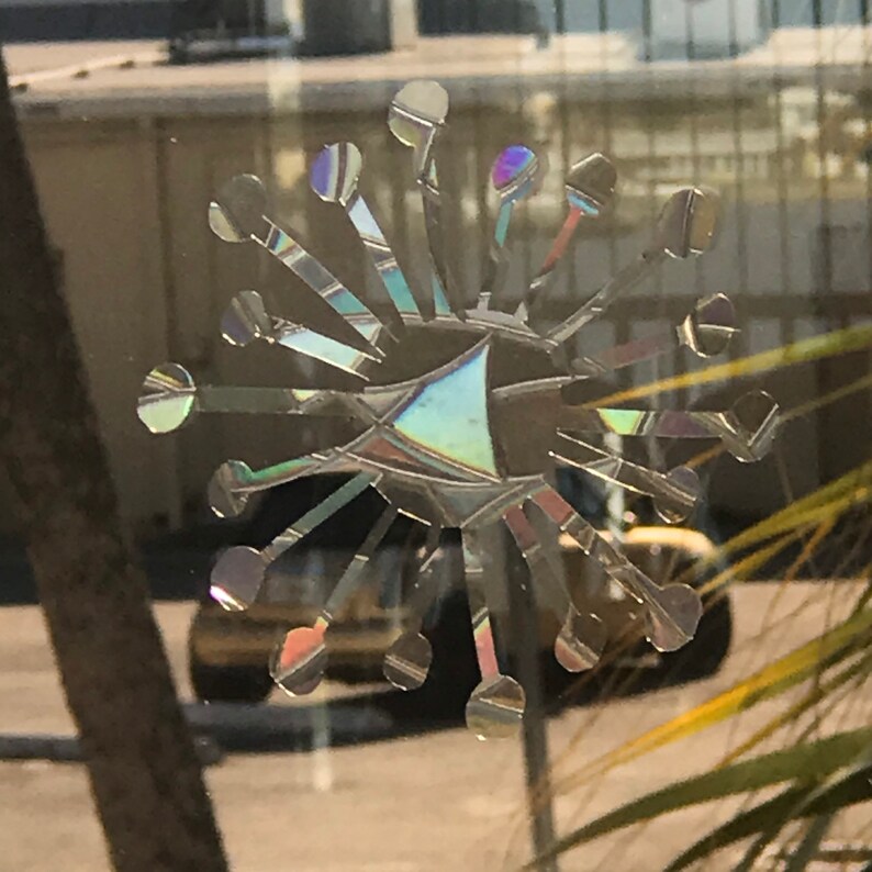 9 Flower Window Cling Suncatchers Prism Rainbow Maker - Etsy