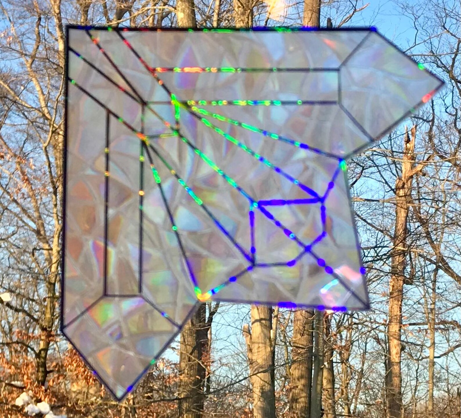 2 Crystal Corner Window Cling Prism Rainbow Maker Vinyl - Etsy