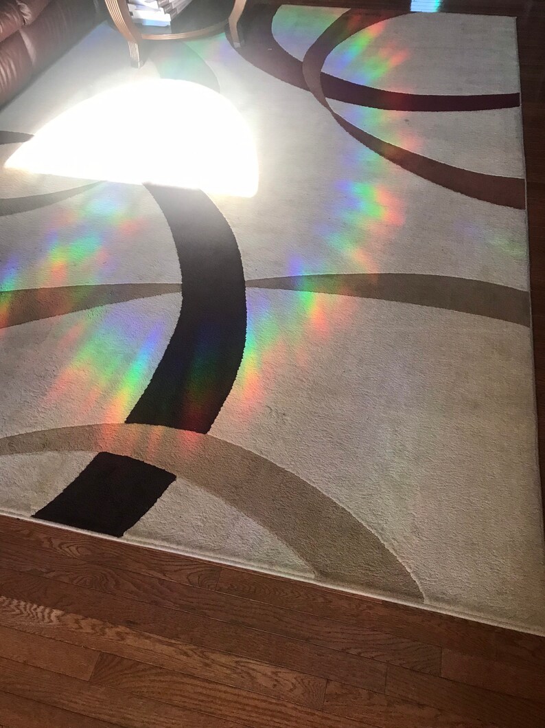 2 Crystal Corner Window Clings Prism Holographic Rainbow | Etsy