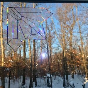 2 Crystal Corner Window Cling, Prism Rainbow Maker, Vinyl Static Cling ...