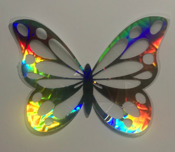 Butterfly Window Cling Sun Catcher Prism & Holographic - Etsy