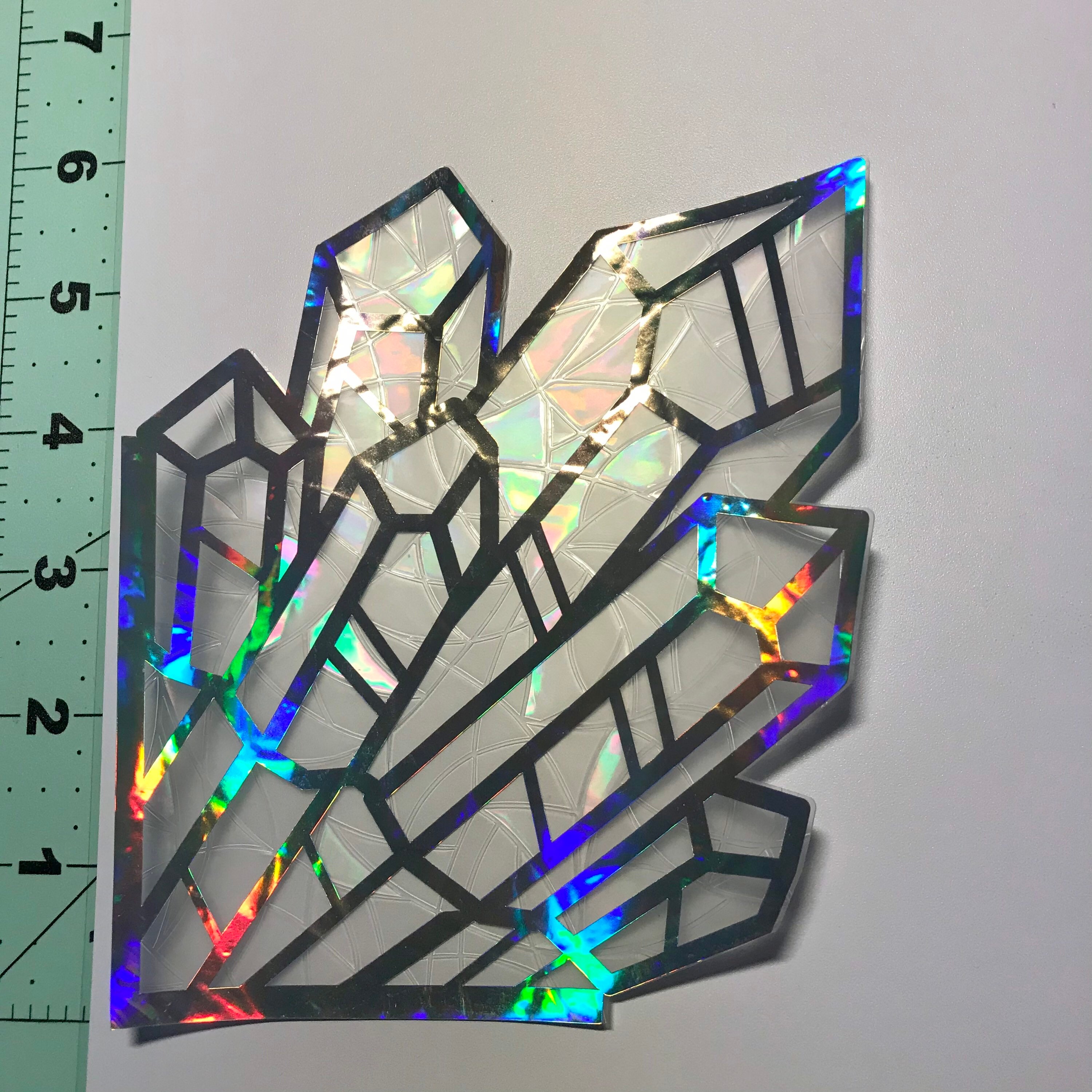 2 Crystal Corner Window Clings Prism Holographic Rainbow | Etsy