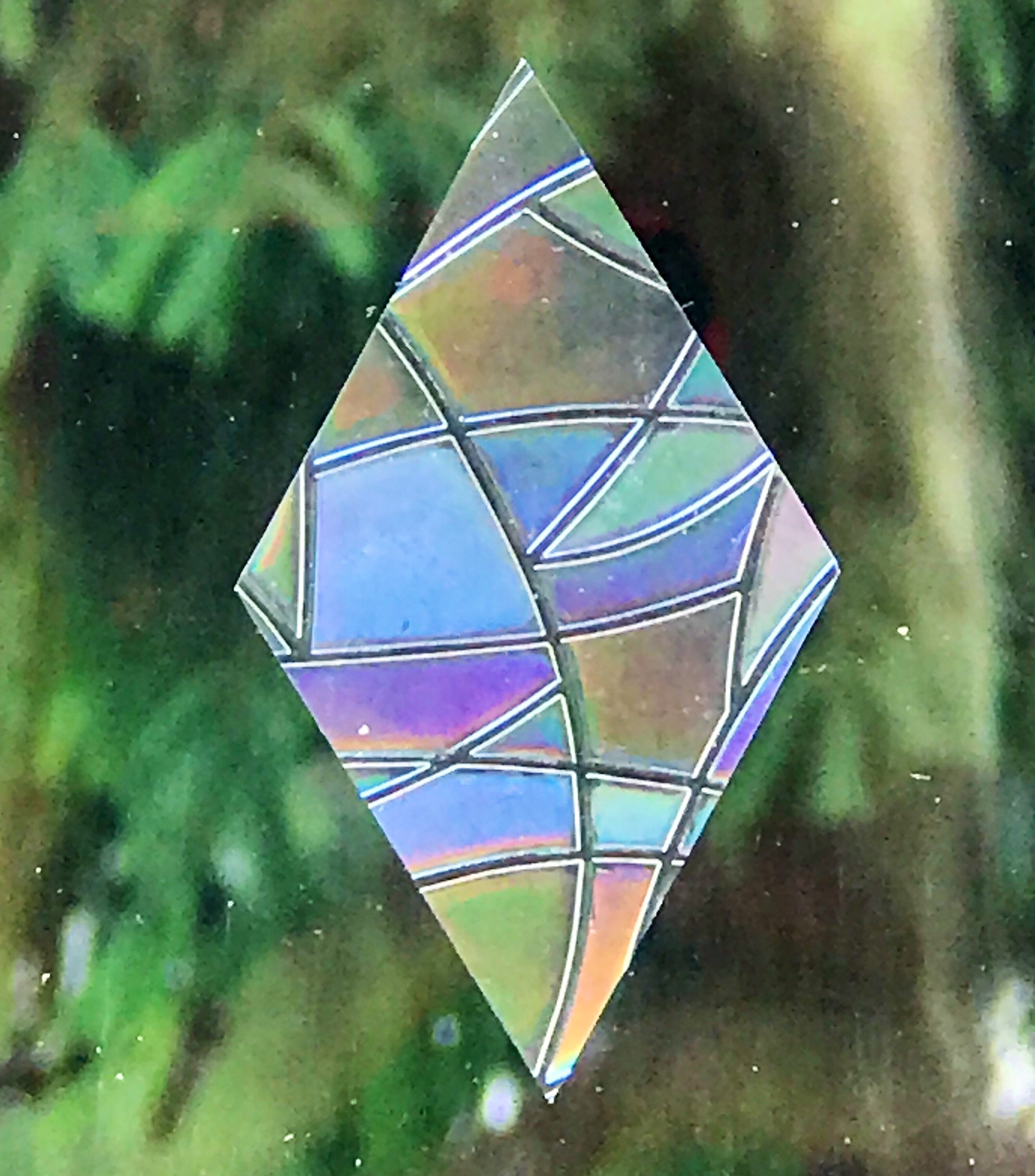 Rainbow Maker Diamond Shaped Prism Vinyl Static Cling Decal | Etsy