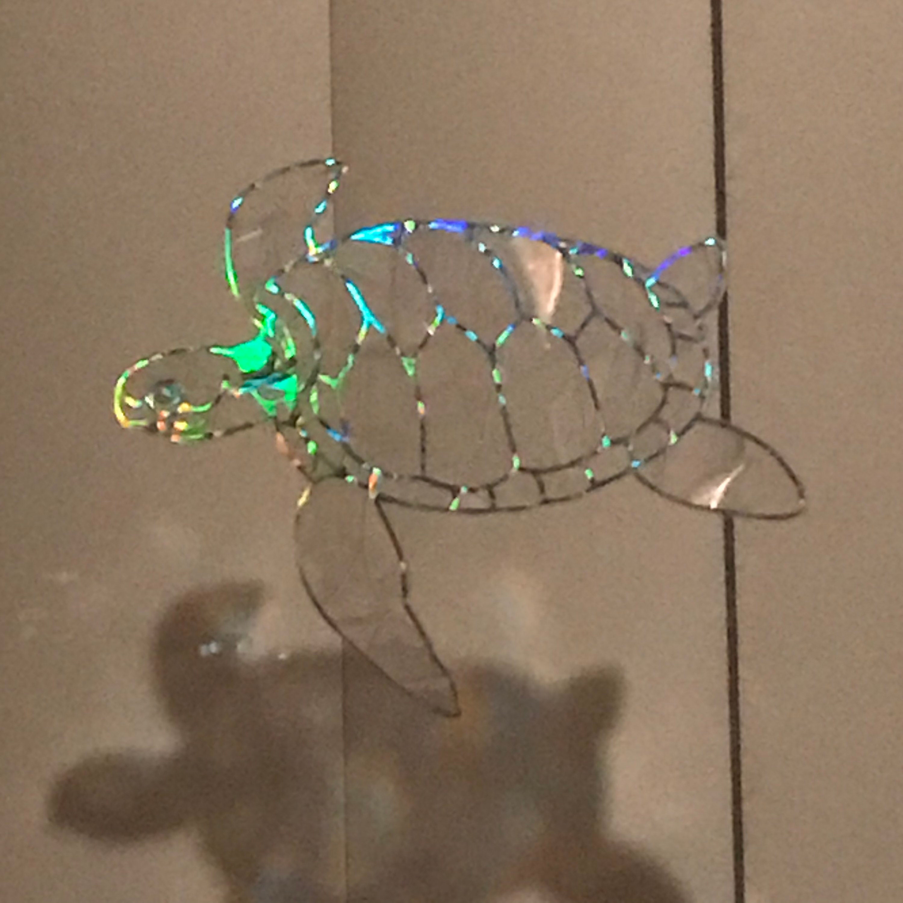 Sea Turtle Suncatcher Window Clings Prism Holographic Rainbow - Etsy