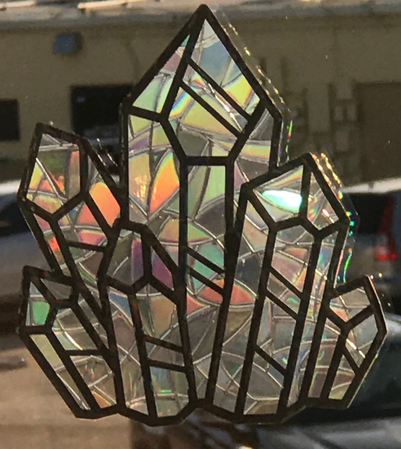 Crystal Window Cling Suncatcher Prism and Holographic Rainbow - Etsy
