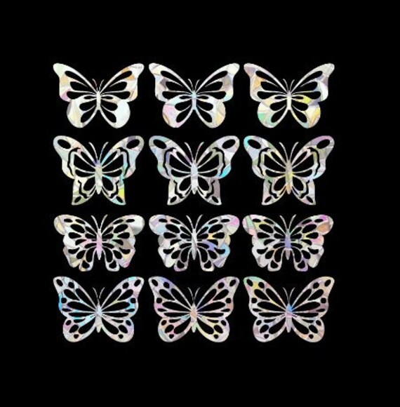 12 Butterfly Window Cling Suncatcher Static Cling Decal - Etsy