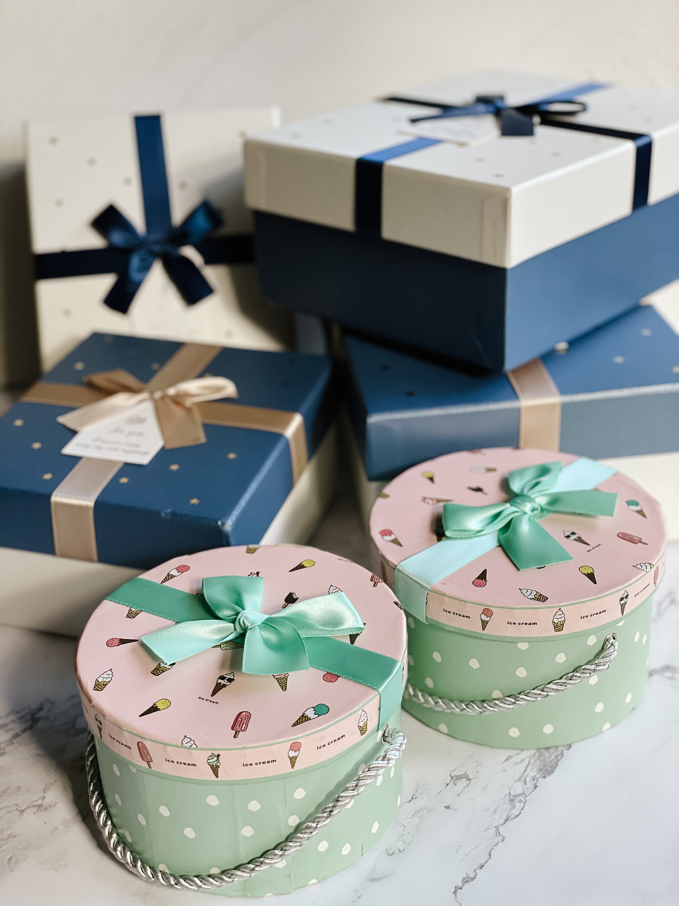Luxury Cardboard Paper Present Box Present Wrapping Ribbon - Etsy