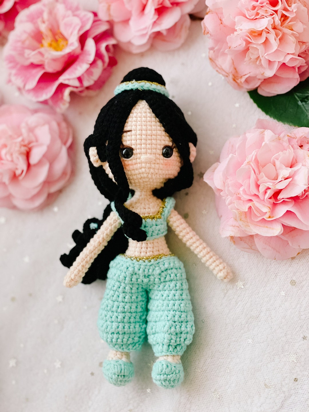 Aladdin Princess Jasmine Crochet Princess Amigurumi Princess - Etsy