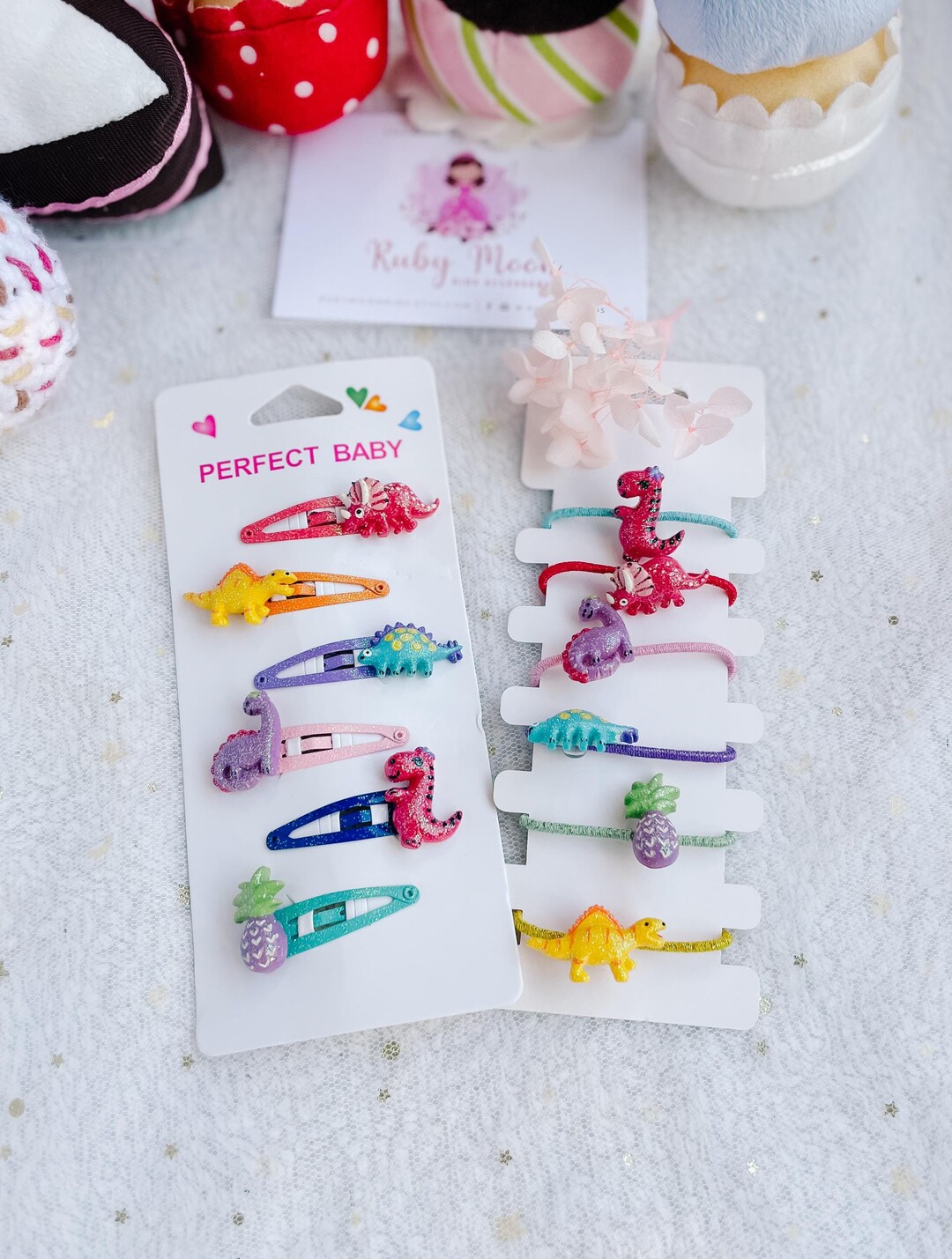 Dinosaur Baby Hair Ties or Clips for Baby and Toddler - Etsy