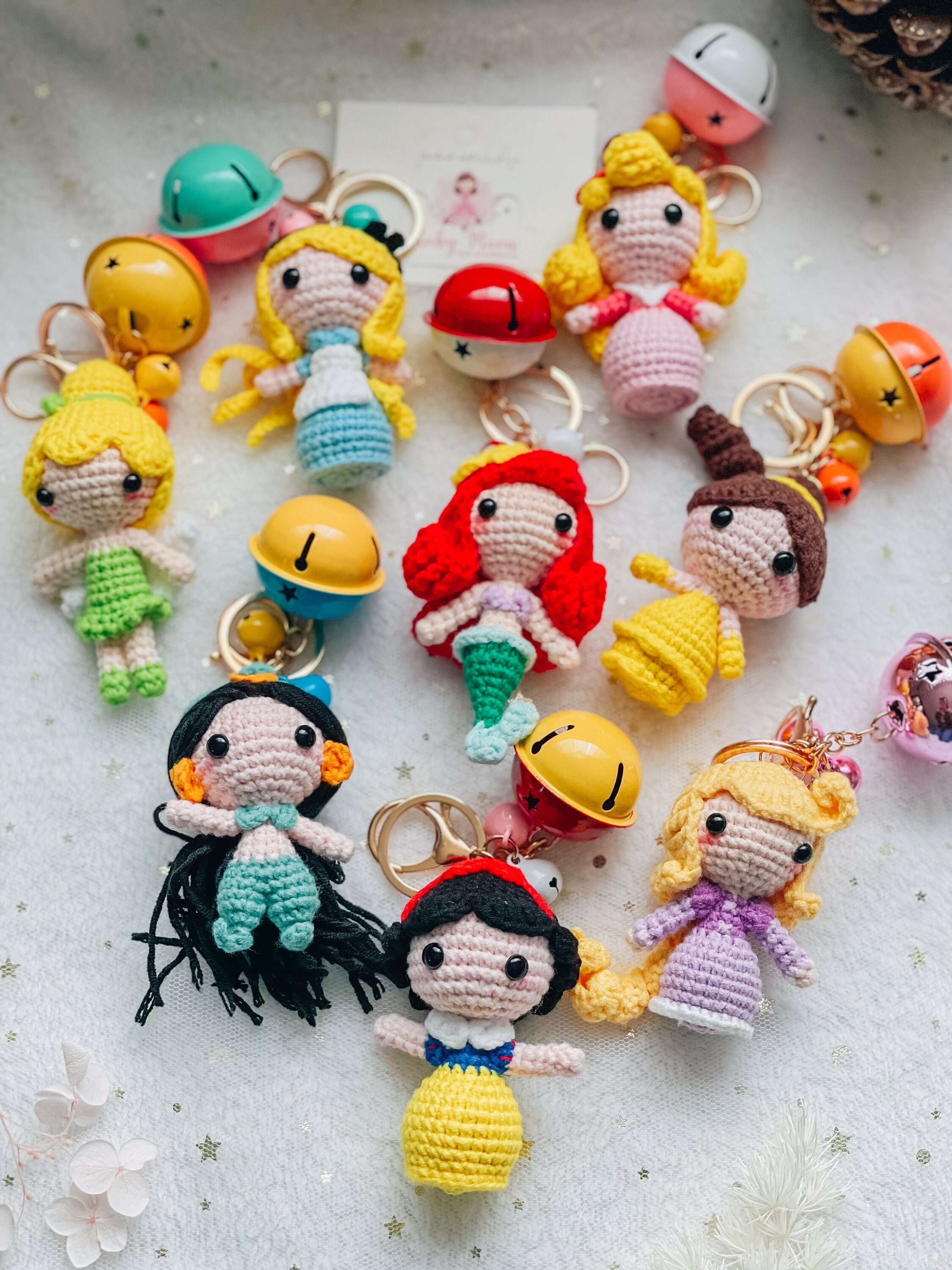 Crochet Princess Keychain Princess Amigurumi Keychain School - Etsy Canada
