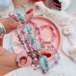Frozen Elsa Anna Bracelet Set: Sister Birthday Gift - Etsy