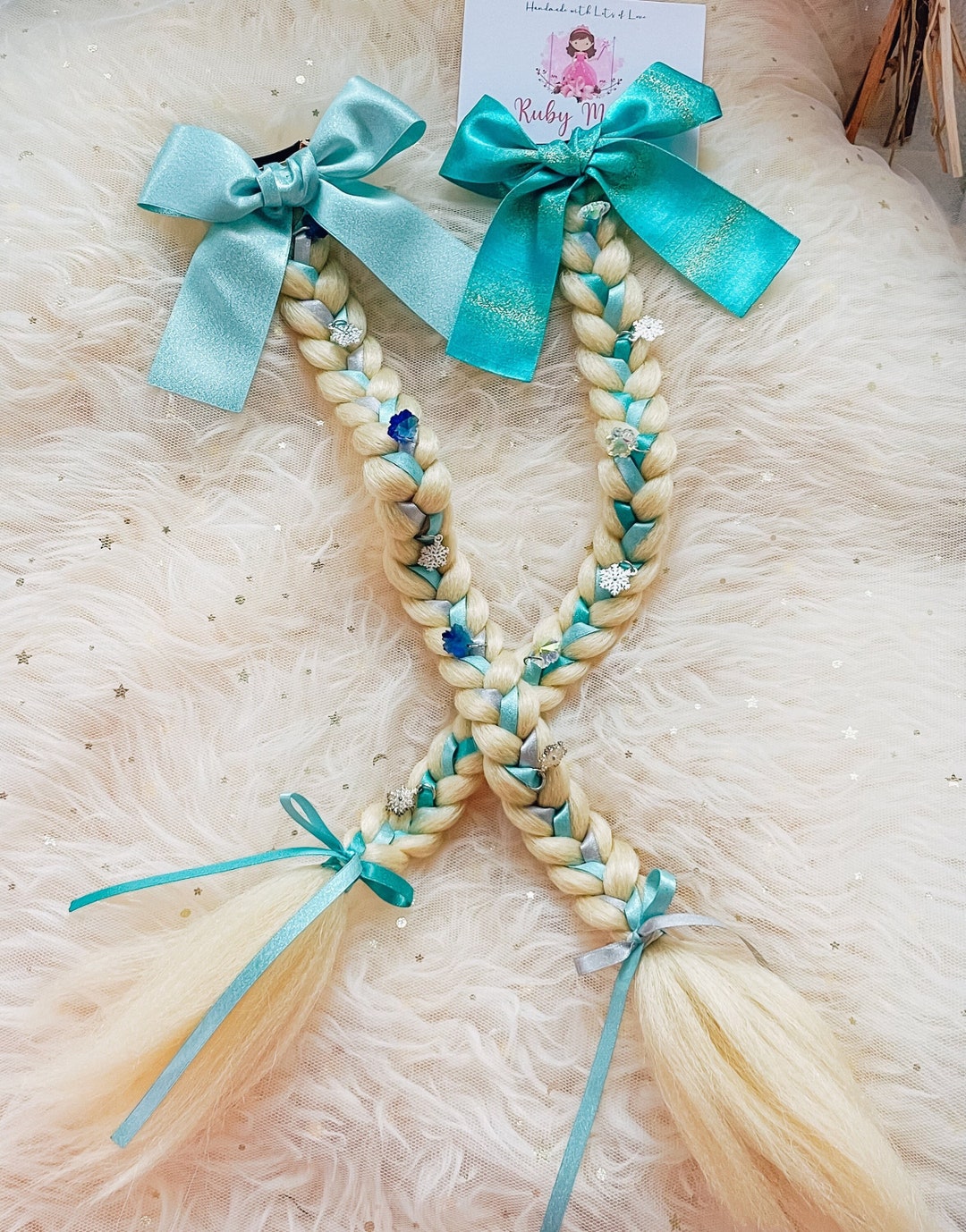 Elsa Braid Hair Clip: Frozen Princess Costume, Party Dress Up - Etsy