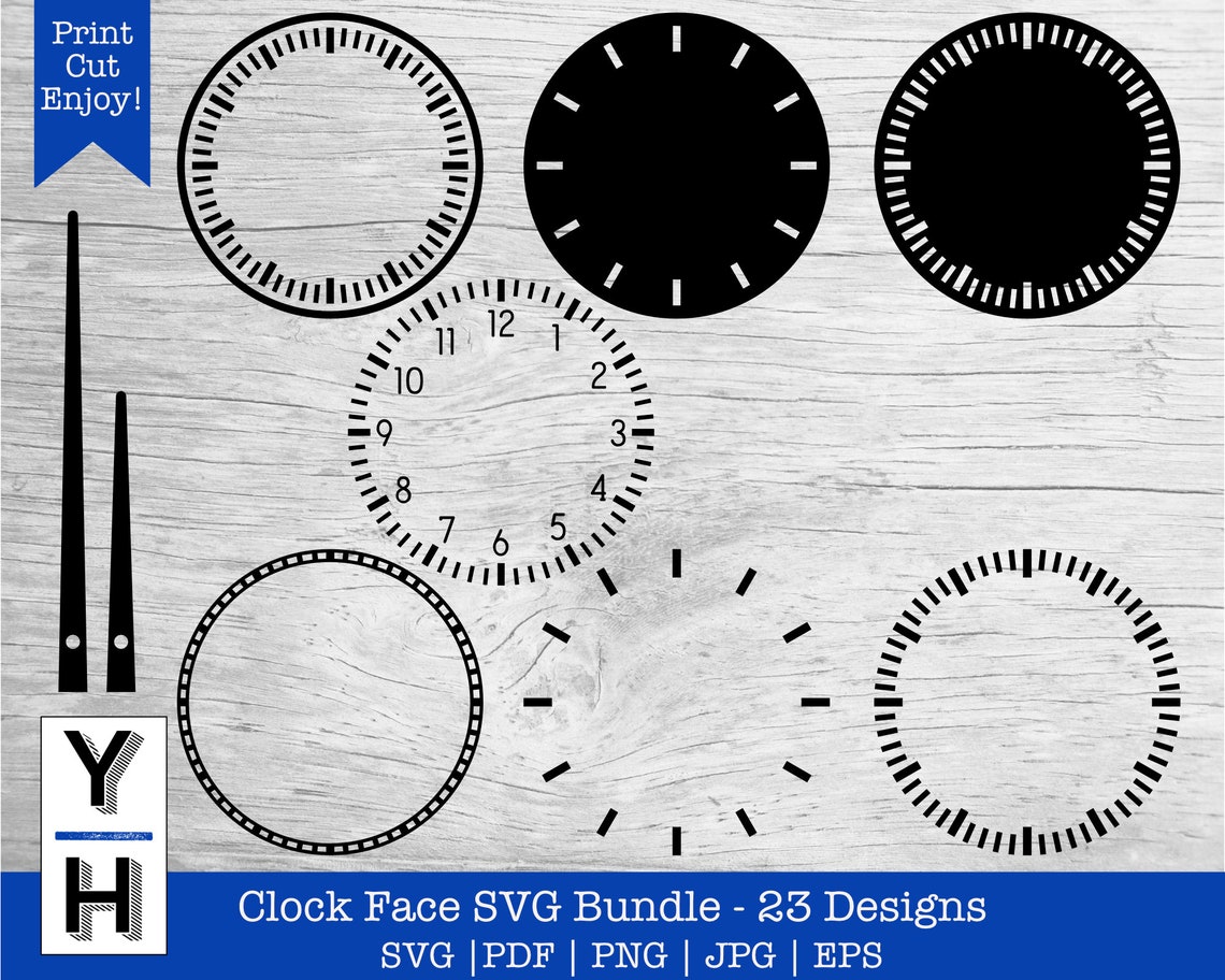 Clock Face SVG Clock Numbers SVG Clock SVG School Clock | Etsy
