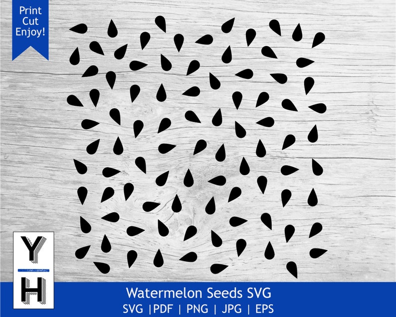 Watermelon Seeds SVG Watermelon Seeds Pattern Seeds | Etsy