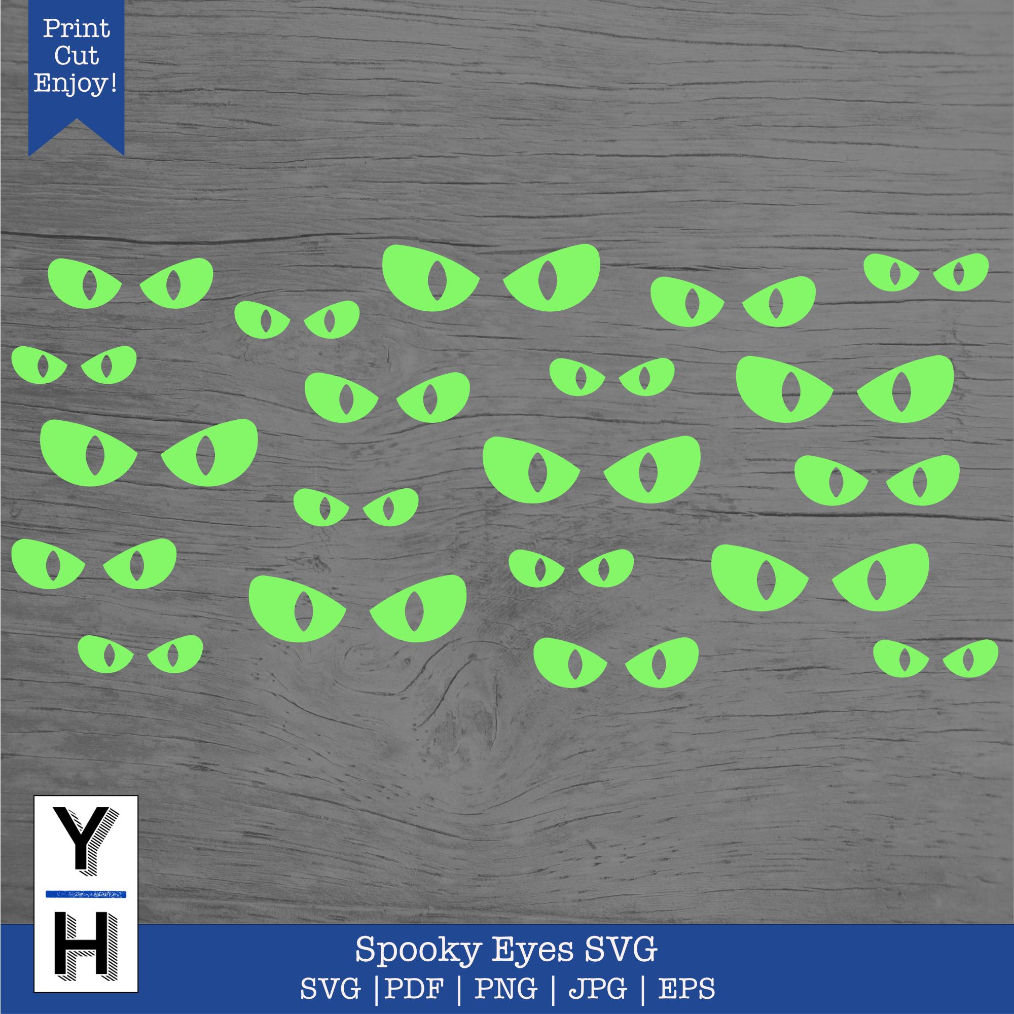 Spooky Eyes SVG Pattern for Cricut Mug Press or Sublimation - Etsy