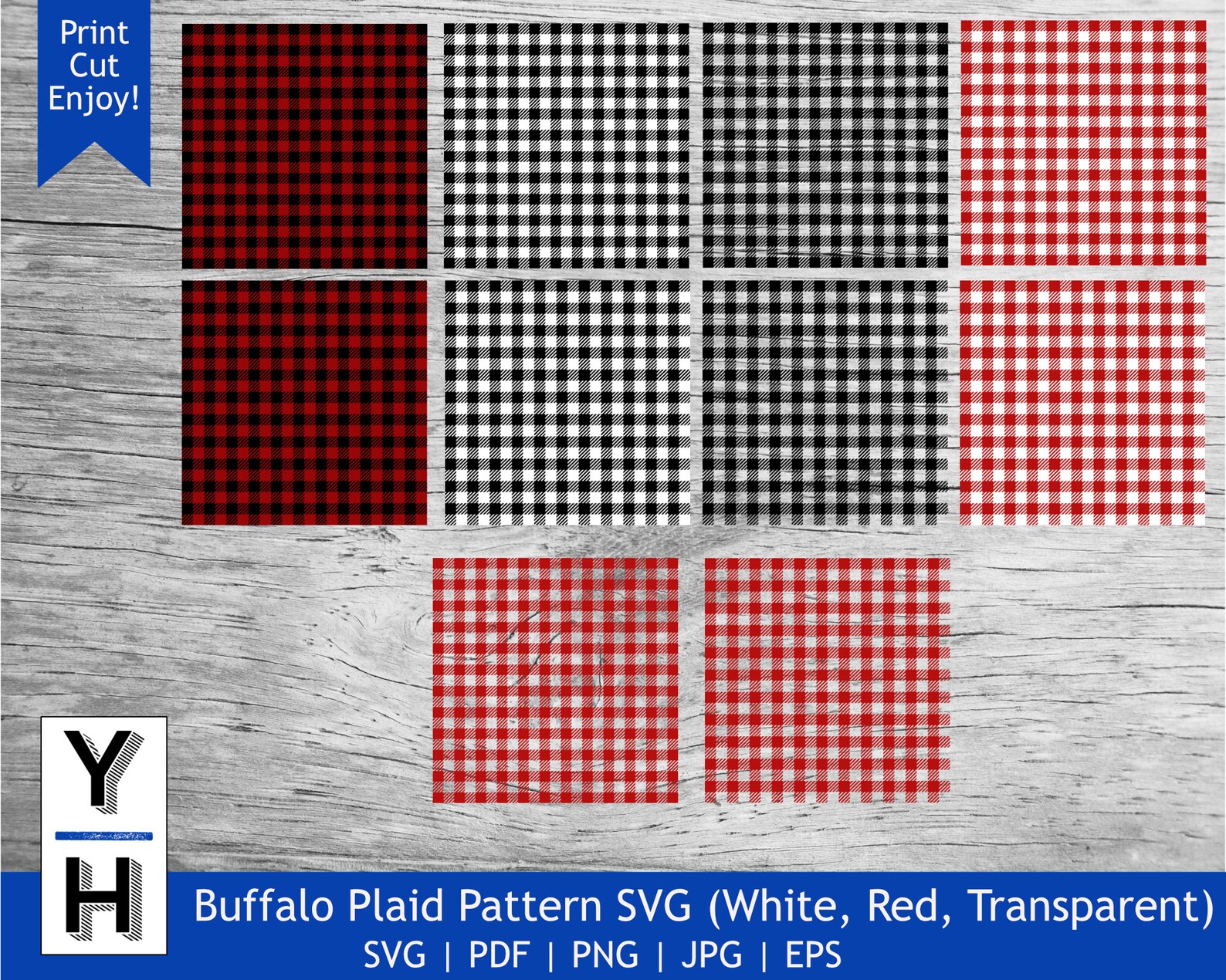 Buffalo Plaid SVG Bundle Buffalo Check Svg Plaid Pattern - Etsy