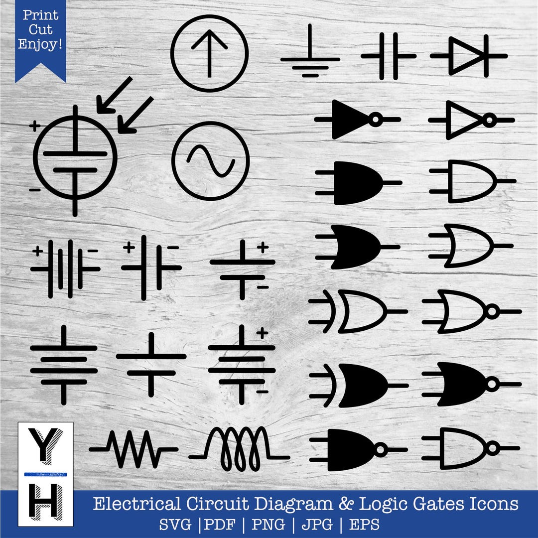 Circuit SVG | Circuit Board Gates | Electrical Circuit Diagram Logic ...