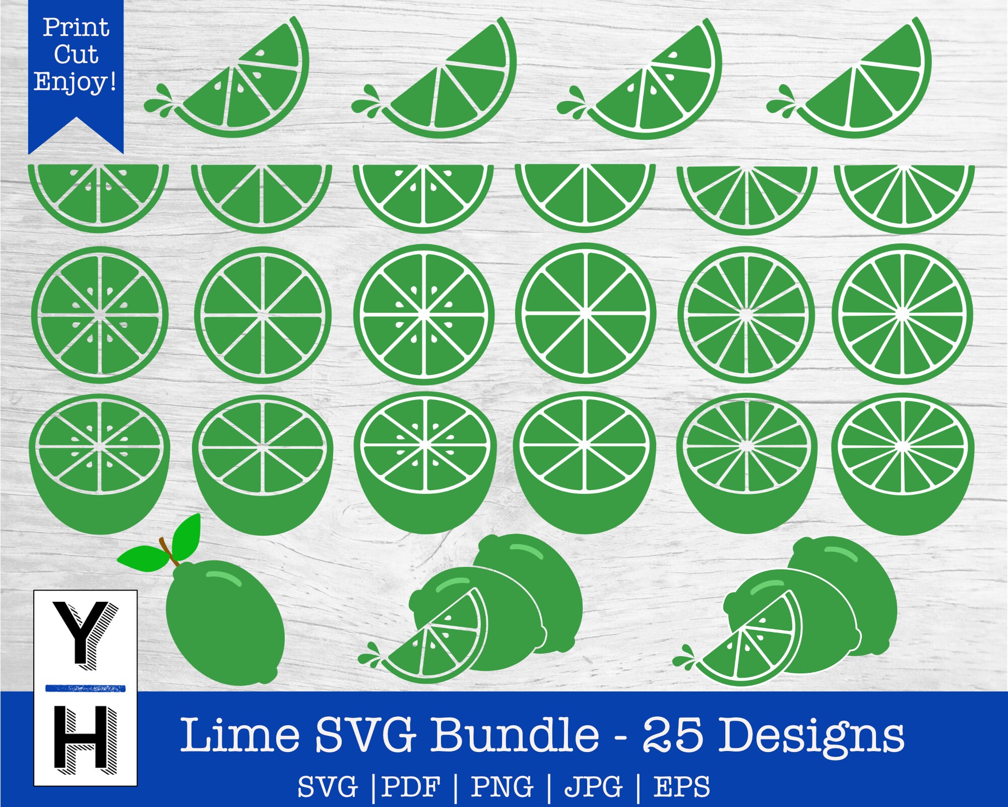 Lime SVG 25 Designs Limeade PNG Lime Slice SVG - Etsy