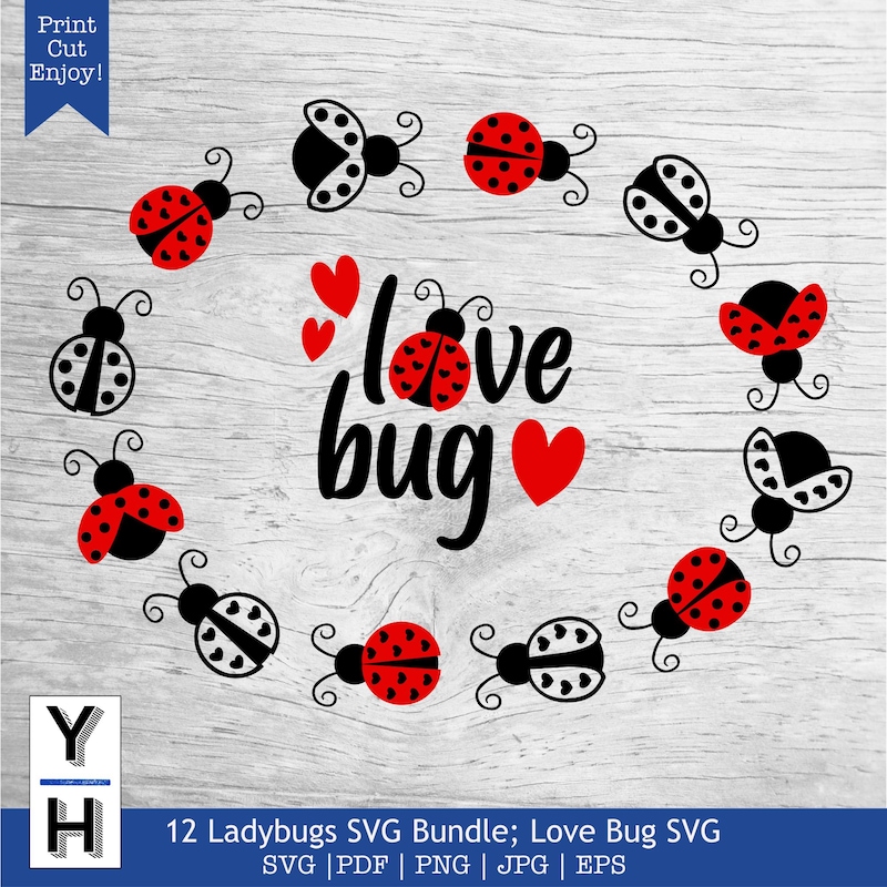Love Bugs Clipart - Etsy