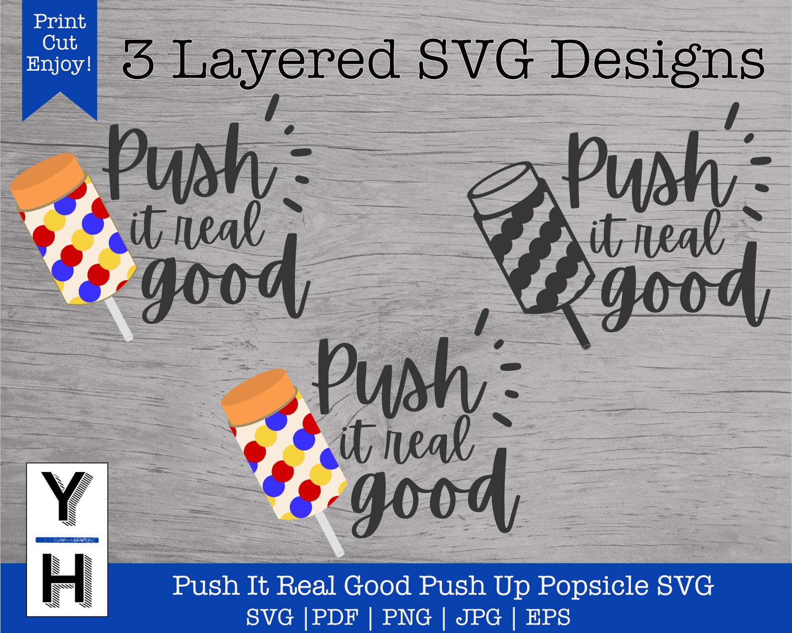 Push It Real Good Push Pop SVG Push up Popsicle SVG Summer - Etsy