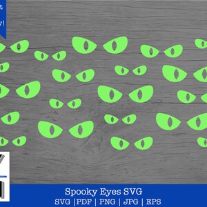 Spooky Eyes SVG Pattern for Cricut Mug Press or Sublimation - Etsy