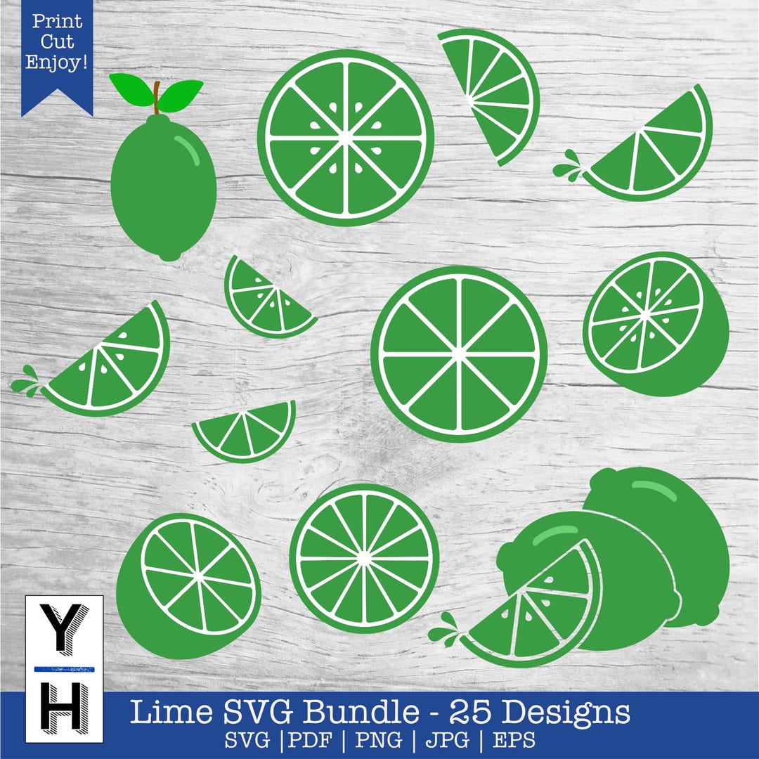 Lime SVG - 25 Designs | Limeade PNG | Lime Slice SVG | Margarita Lime ...