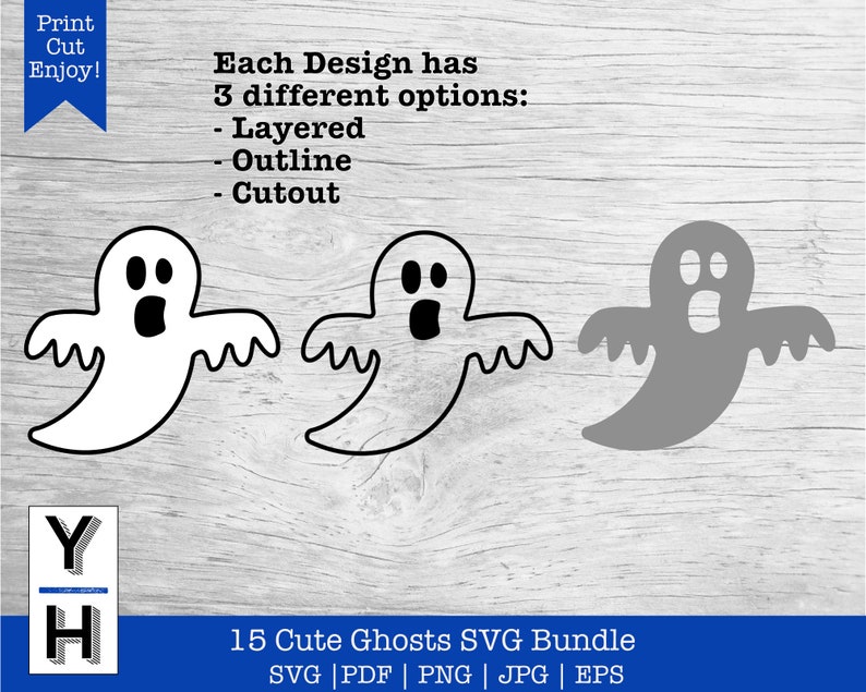 Ghost SVG Bundle Ghost Face SVG Cute Ghosts PNG Clipart - Etsy