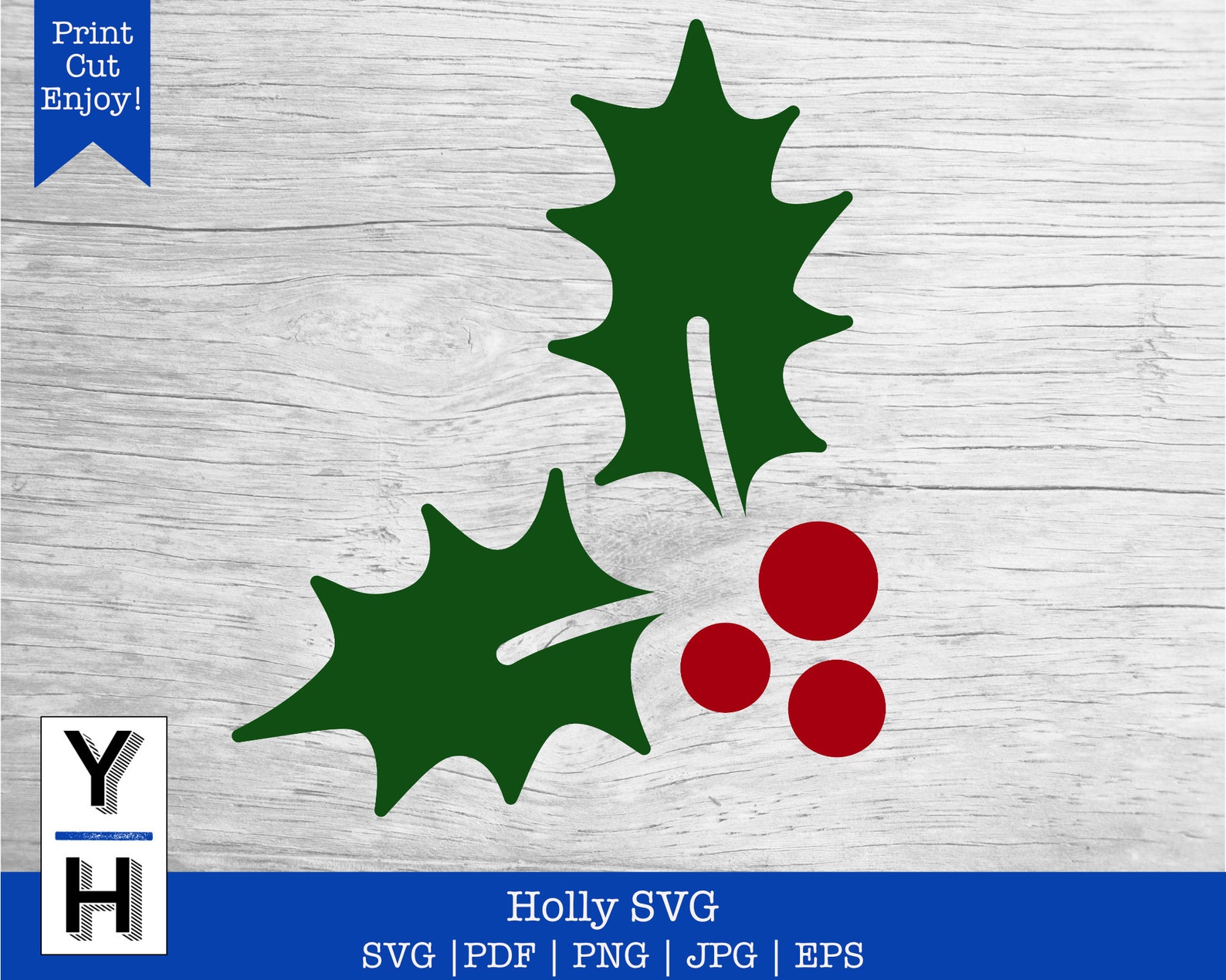 Holly SVG Holly PNG Christmas Holly SVG Holly Berry Svg - Etsy