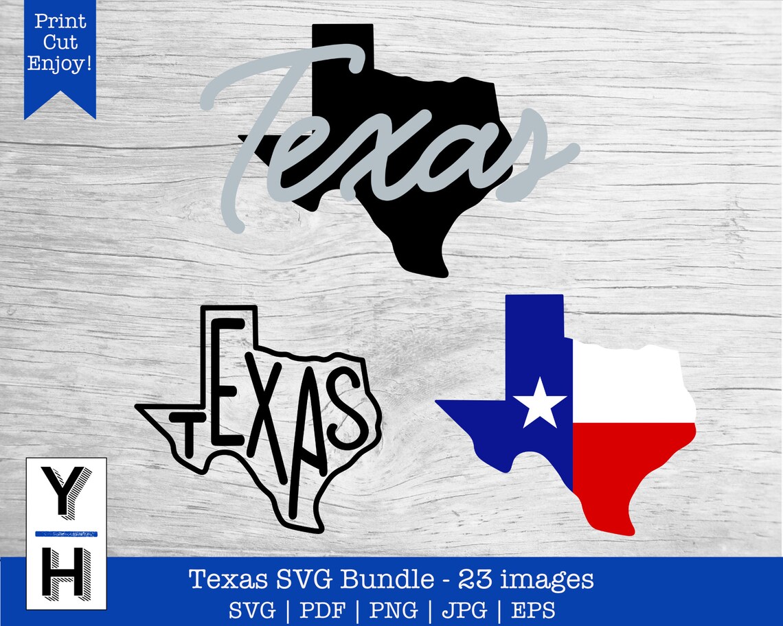 Texas SVG Bundle Texas State SVG Texas Flag SVG Texas - Etsy