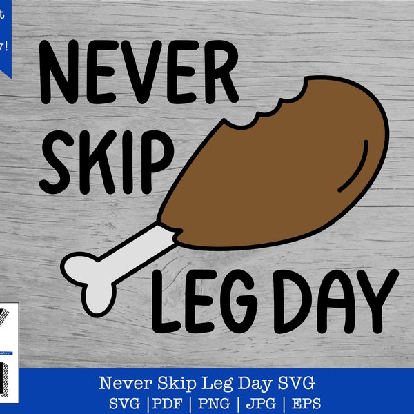 Skip Leg Day Svg - Etsy